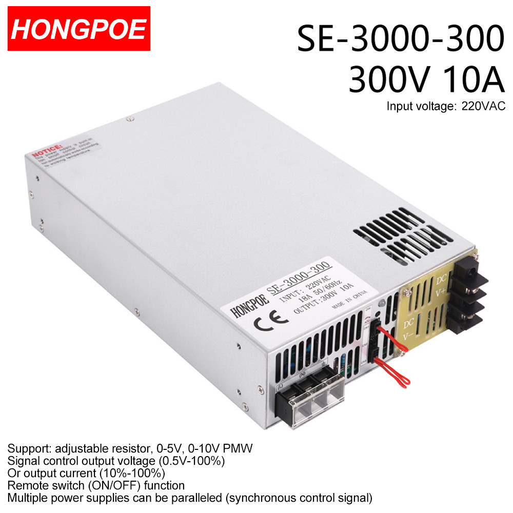 3000w 300V แหล่งจ่ายไฟ 0-300V ปรับ 300VDC AC-DC 0-5V Analog สัญญาณ ...