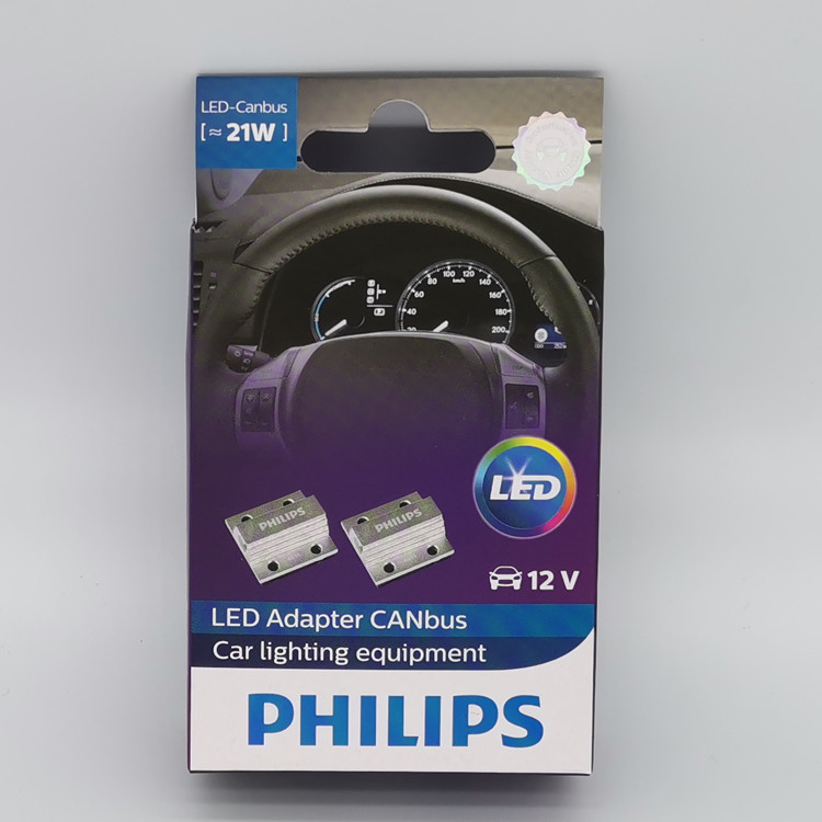 Philips 18957 P21W WY21W LED อะแดปเตอร์ไฟรถยนต์ความต้านทาน Strobe ...