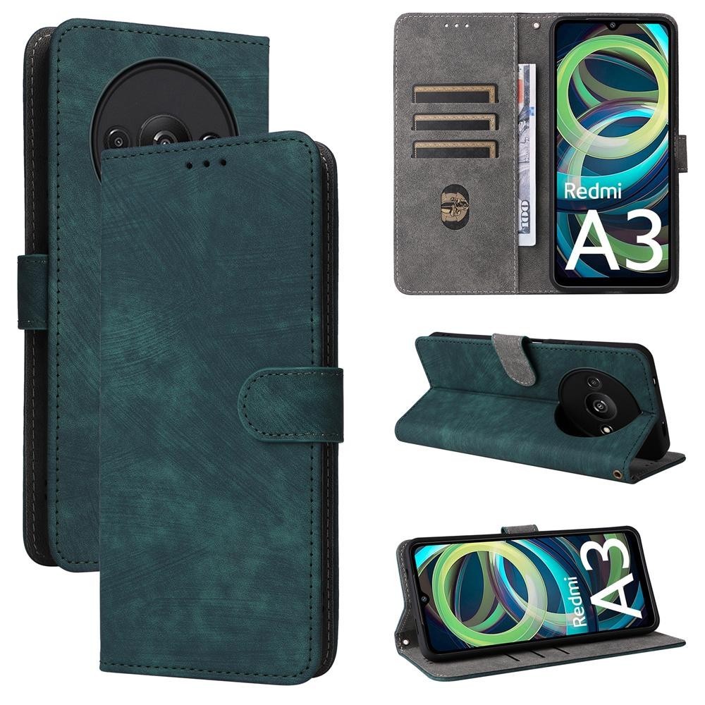 เคสโทรศัพท์มือถือหนัง ป้องกัน กันขโมย สีพื้น สําหรับ Xiaomi Redmi Poco Note C61 A3 X6 13R 11E 10 ...