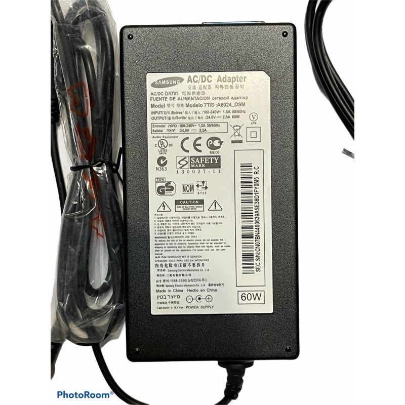 (พรีออเดอร์) Adapter Samsung 24V 2.5A 60W ใช้กับ SoundBar และอุปกรณ์ ...