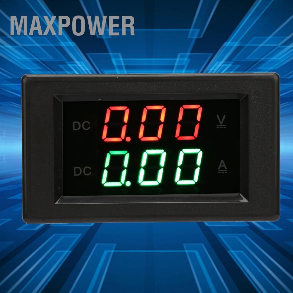 Maxpower YB4835VA DC0~100V 20A มิเตอร์วัดแรงดันไฟฟ้าแบบรวมจอแสดงผลคู่ ...