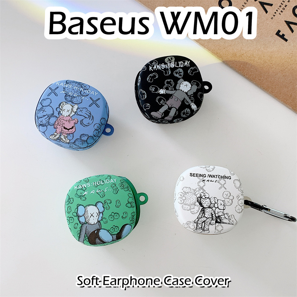 พร้อมส่ง! นําไปใช้กับ Baseus WM01 เคส Case เคสหูฟัง TPU การ์ตูนซอก ...