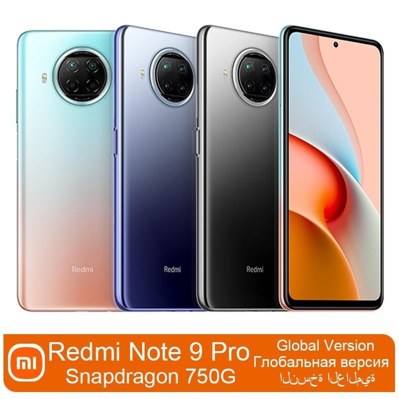Xiaomi Redmi Note 9 Pro สมาร์ทโฟน 5G 95% ใหม่ Snapdragon 750G Octa Core Global 108MP Quad กล้อง ...