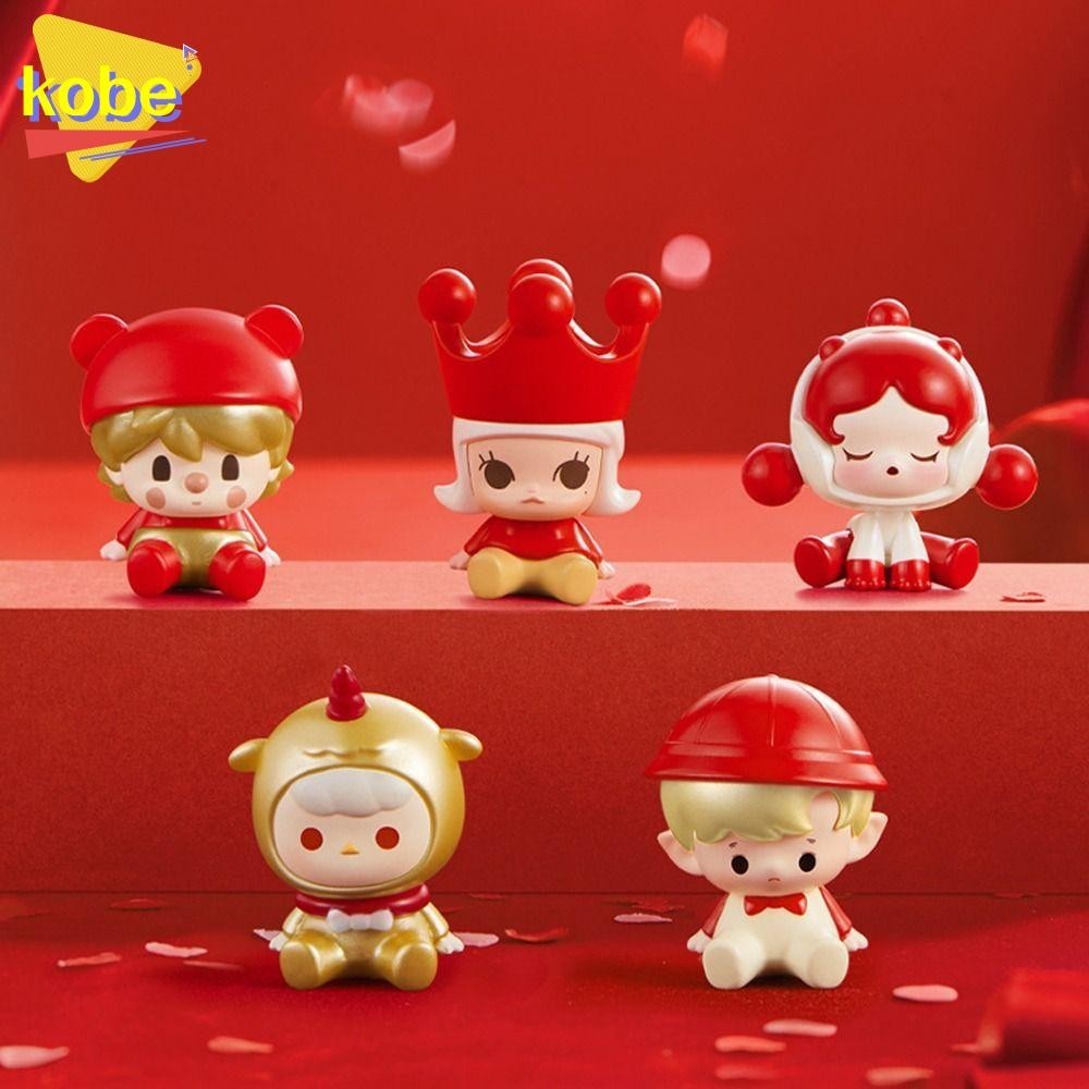 กล่อง KOBE, Labubu Dimoo Molly SP ท่านั่งซีรีส์อะนิเมะการ์ตูนรูป ...