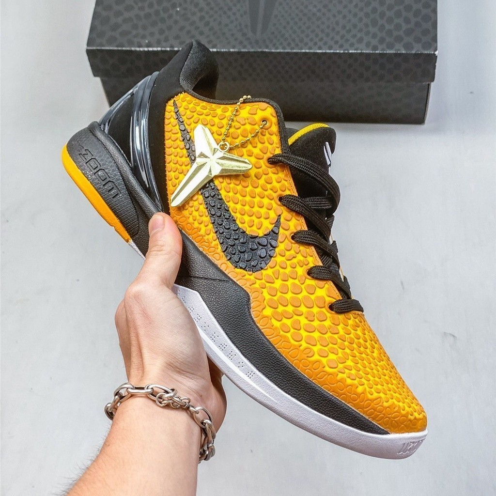 คุณภาพสูง Zoom Kobe BHM 6 Low-Top รองเท้าบาสเก็ตบอลรองเท้าผ้าใบ ...