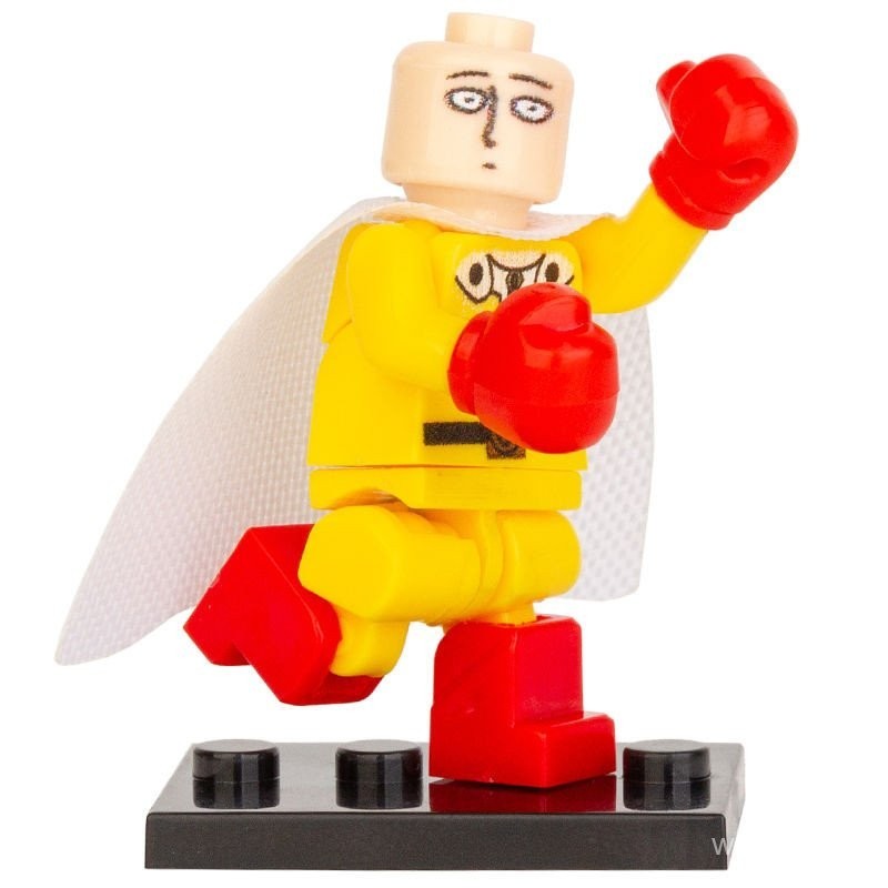 ใช้งานร่วมกับ Lego One Punch Man ไซตามะหัวล้าน Cloakman Super Movable ...