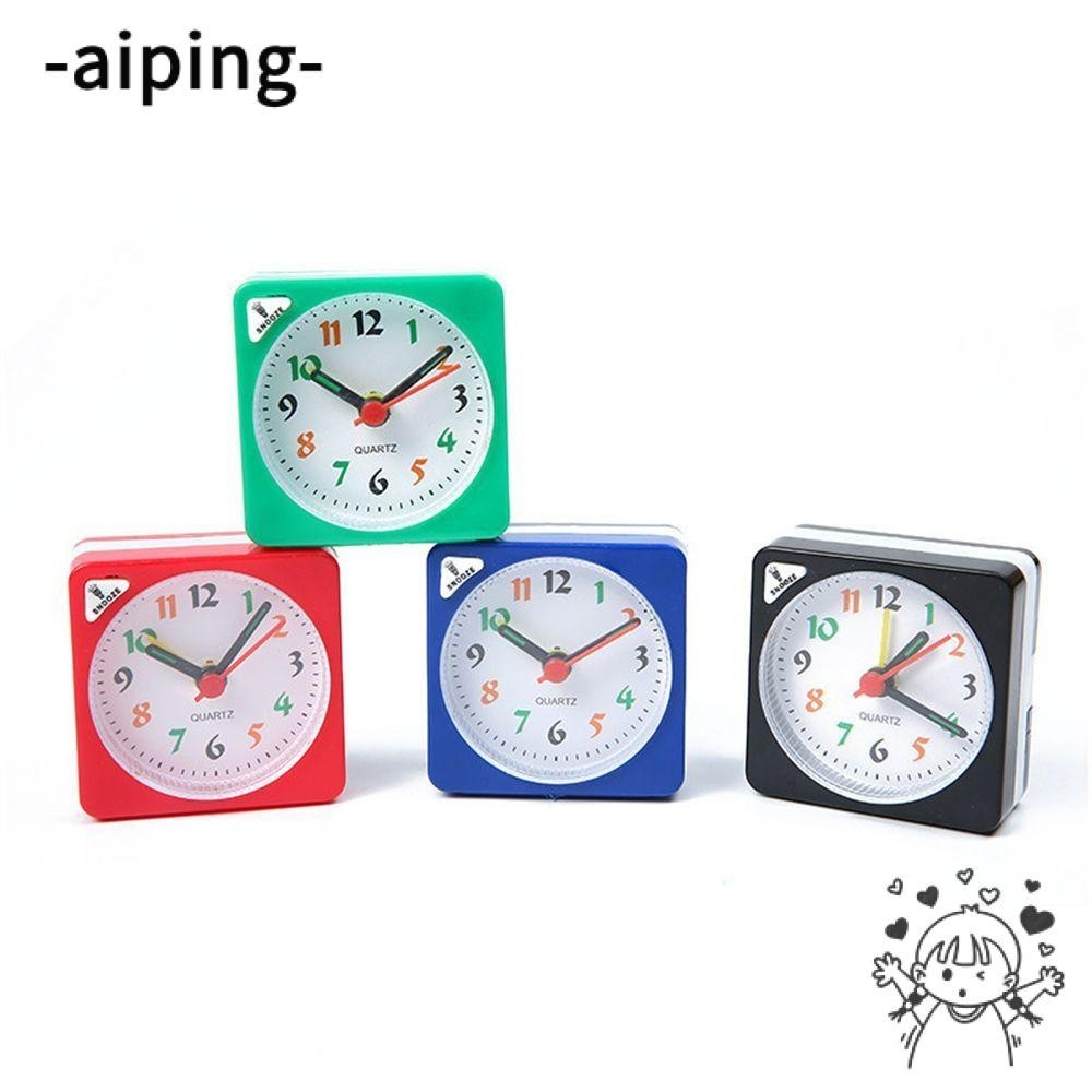 Aiping นาฬิกาปลุกมินิแบตเตอรี่ดําเนินการนาฬิกาปลุกการเดินทางตกแต่งบ้าน ...