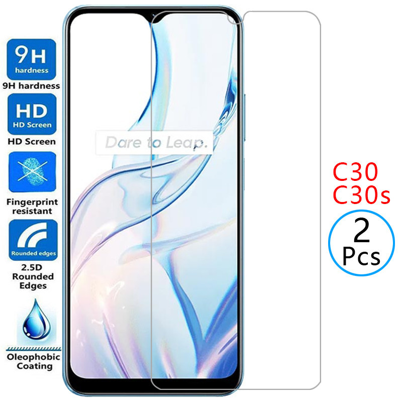 กระจกนิรภัยสําหรับ realme c30 s c30s ป้องกันหน้าจอบน realmec30 ...