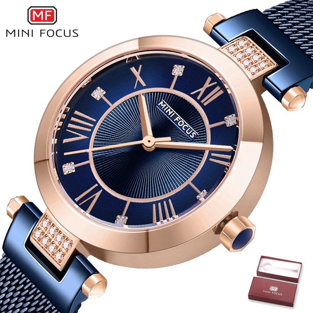 Mini FOCUS MF0215L นาฬิกาแบรนด์หรูยอดนิยมแฟชั่นผู้หญิงนาฬิกาควอตซ์นาฬิกาข้อมือของขวัญหญิง ...
