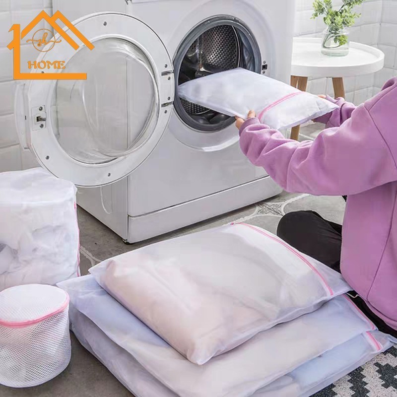 ZJ HOMEถุงซักผ้า กระเป๋าซักชุดชั้นใน ถนอมผ้า ป้องกันผ้าเสียทรง | Shopee Thailand