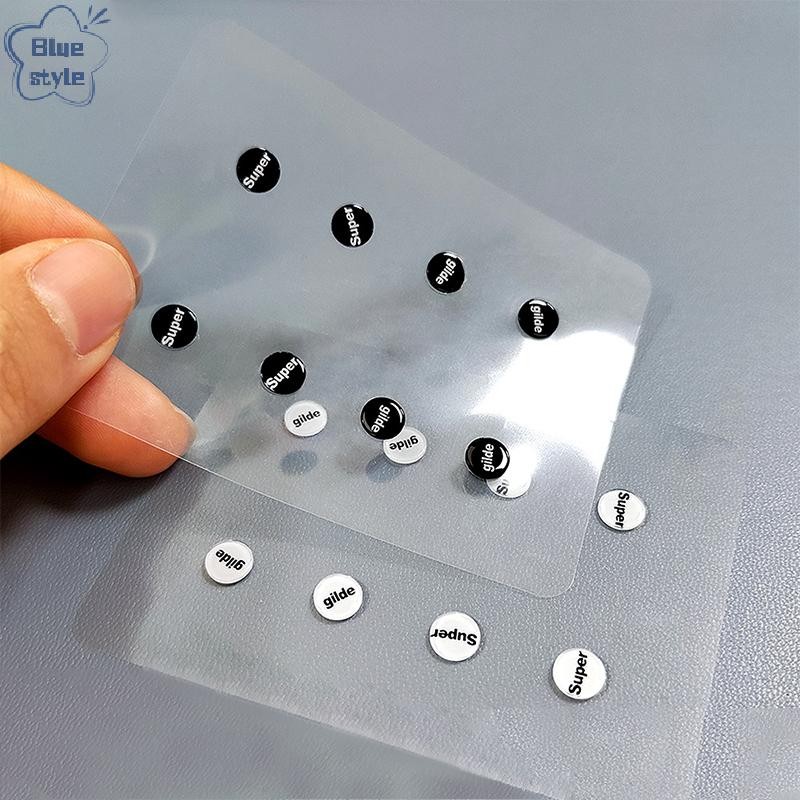 Bluestyle 1 Pack Glass Mouse Skates DIY Universal Dots Mouse Feet Pads ...