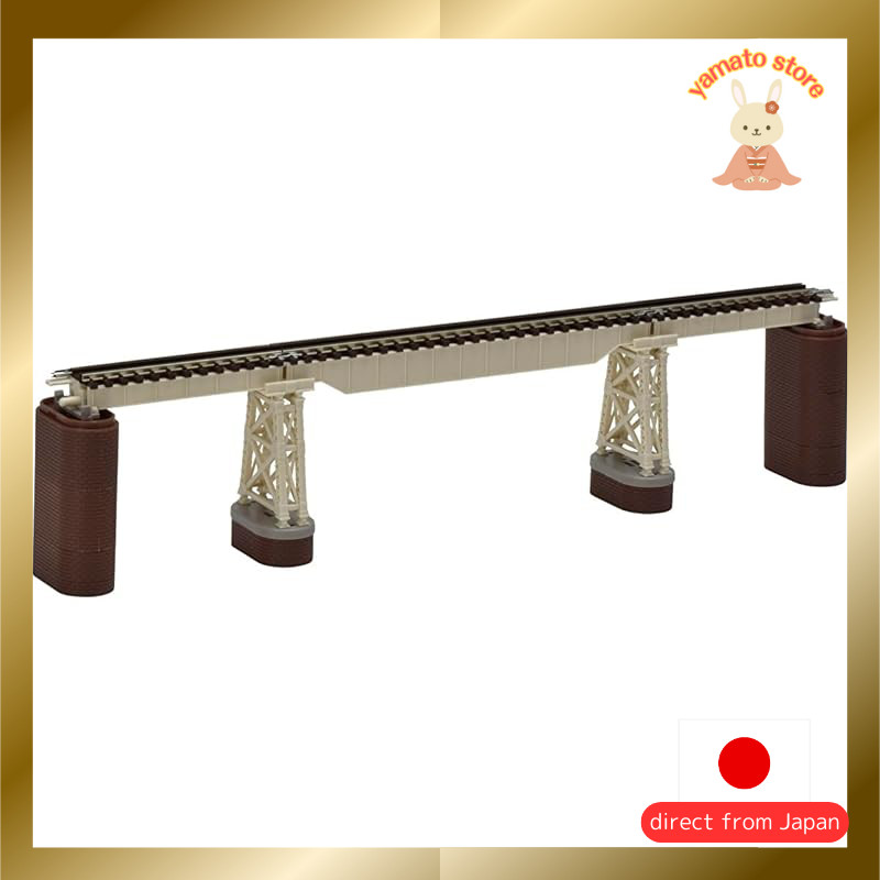 TOMYTEC TOMIX N Scale Truss Bridge S280 (F) Ivory Brick Bridge Support ...