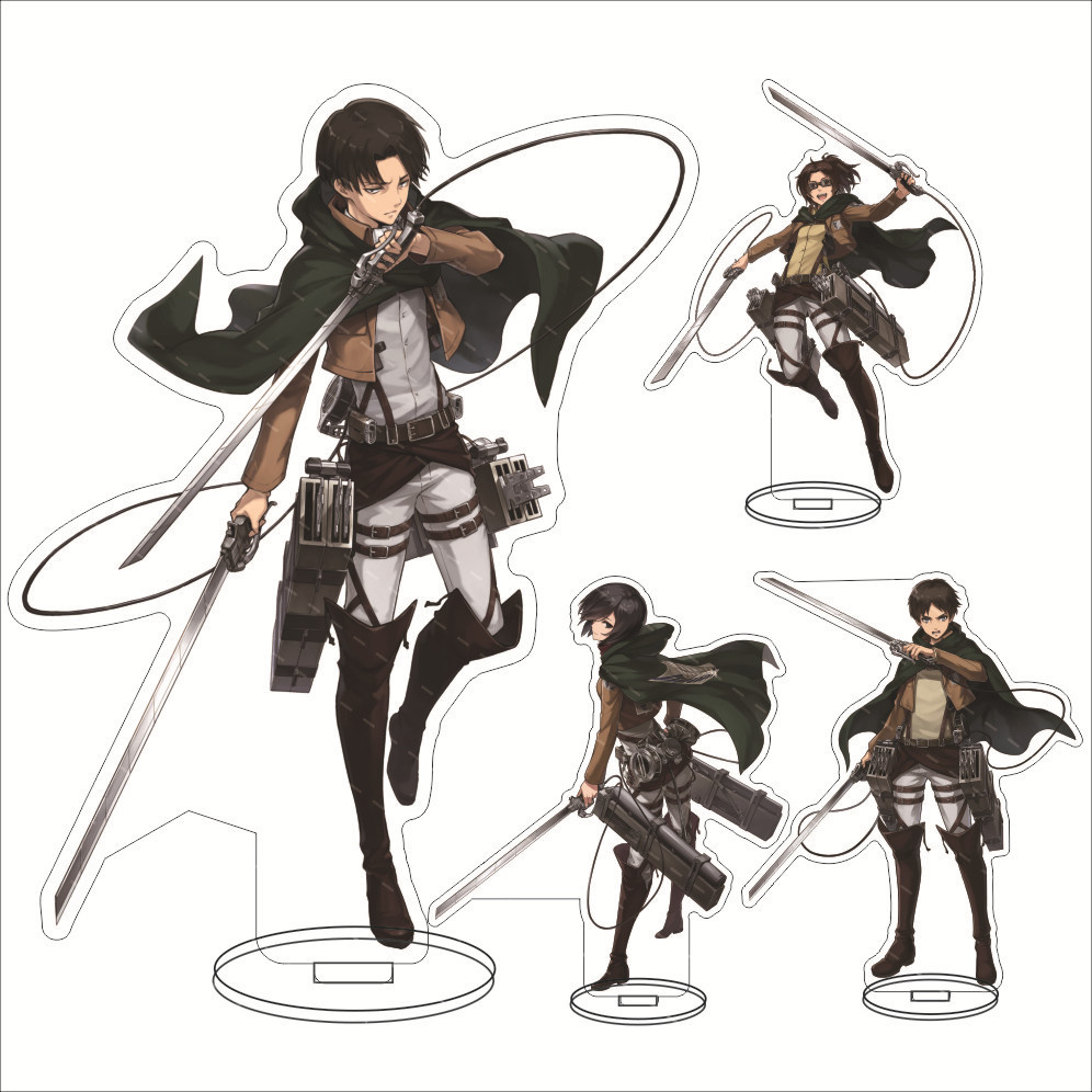 ฟิกเกอร์อะคริลิค Attack on Titan Dali Standee Eren Mikasa Armin Keith ...
