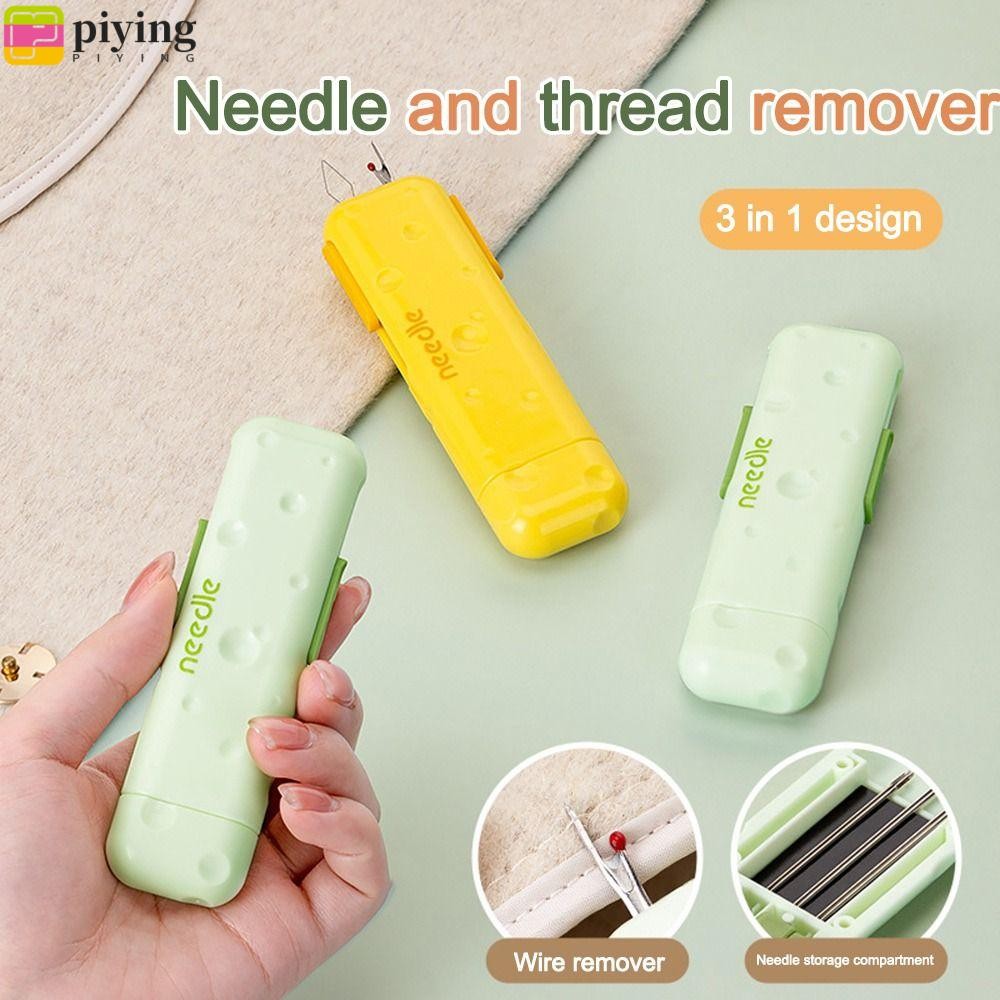 Piying Plug-in Needle Threader, 3in1 Double Head Picking Thread Remover ...