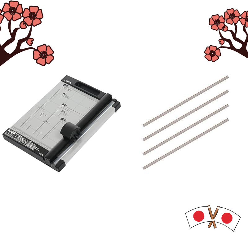 【Set Purchase】Carl Manufacturing (CARL) Paper Cutter A4 Compatible ...