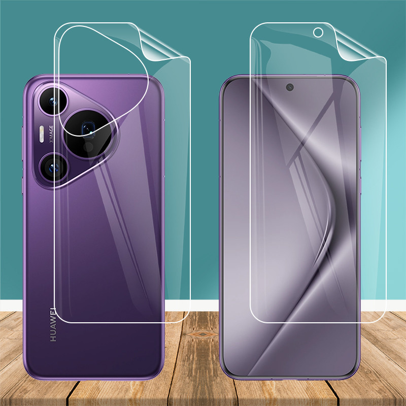 ฟิล์มไฮโดรเจล TPU นิ่ม แบบใส บางพิเศษ สําหรับ Huawei Pura70 Pura 70 P70 ...