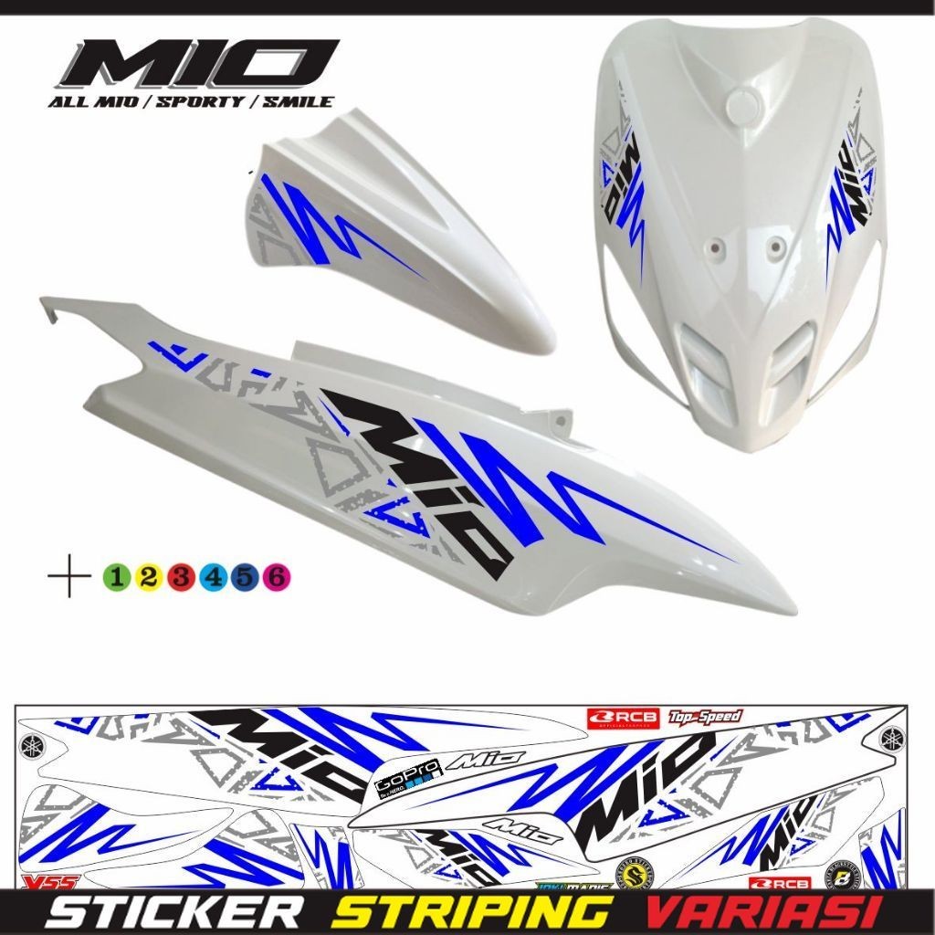 ALL MIO STICKER STRIPING / MIO OLD MOTORCYCLE VARIATION STICKER ...