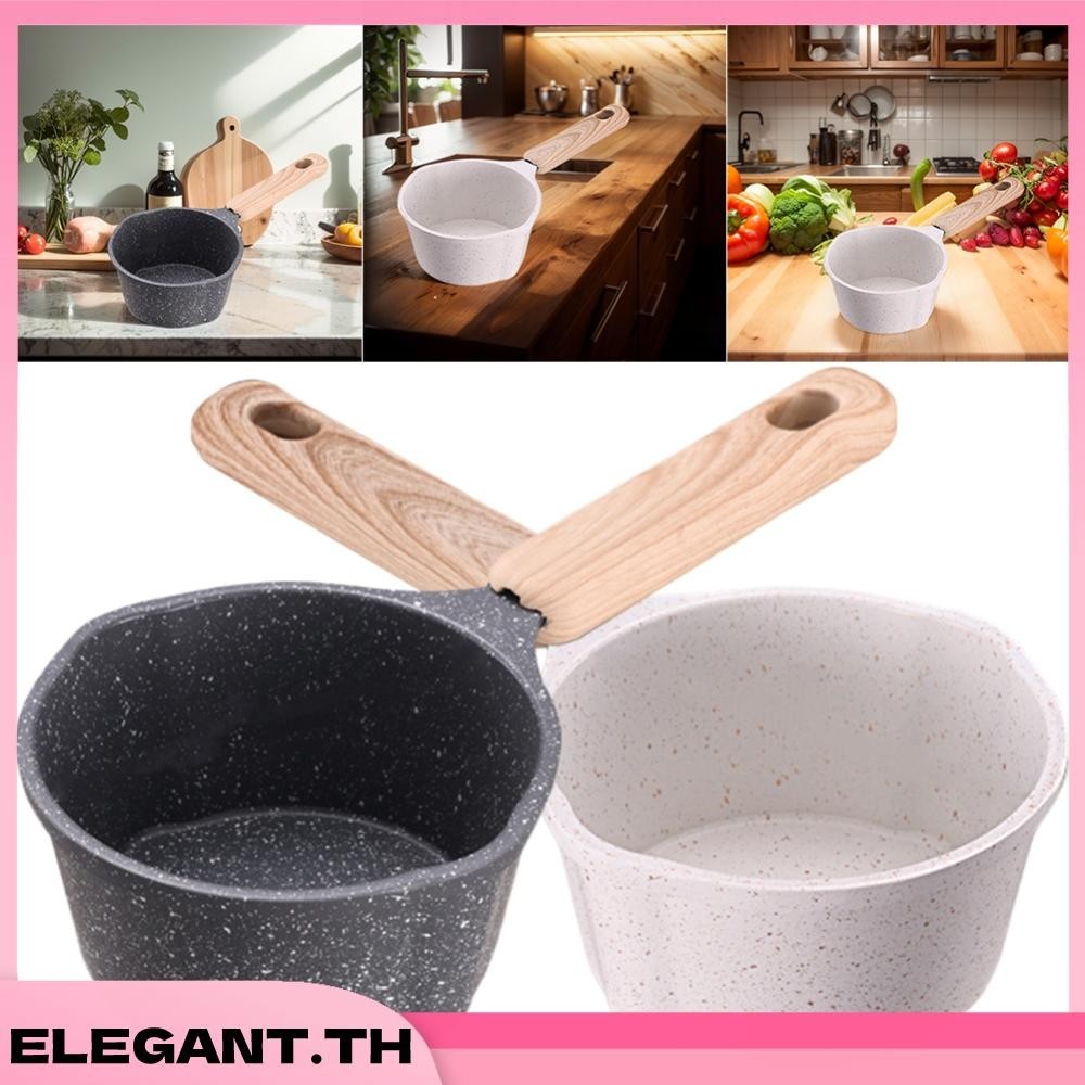 Non-stick Mini Sauce Pan ไม ้ Handle Milk Pan Butter Melting Pot Butter ...