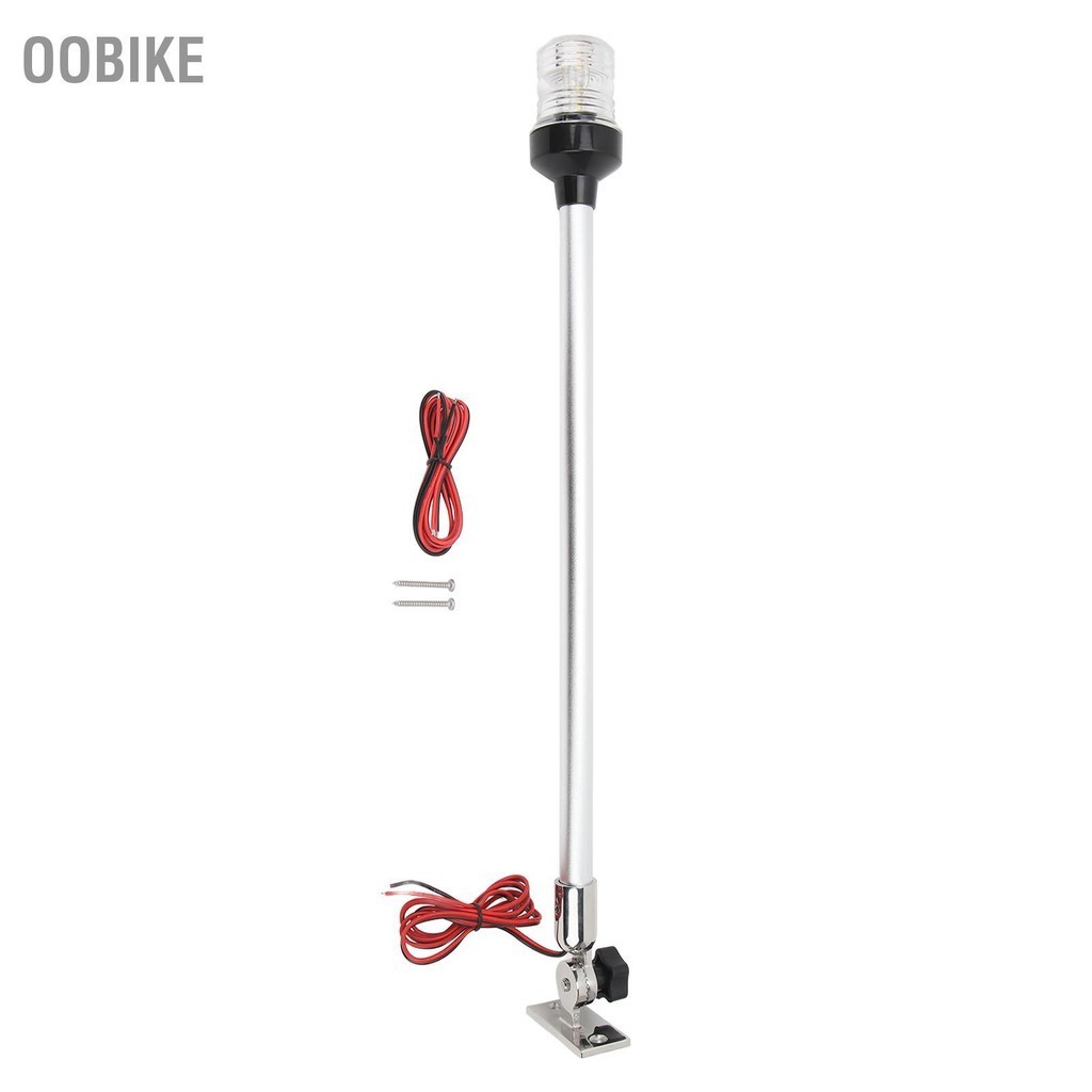 OObike 22inเรือAnchor Light 360 ° LED Stern Pole 316 ฐานสแตนเลสสำหรับตก ...