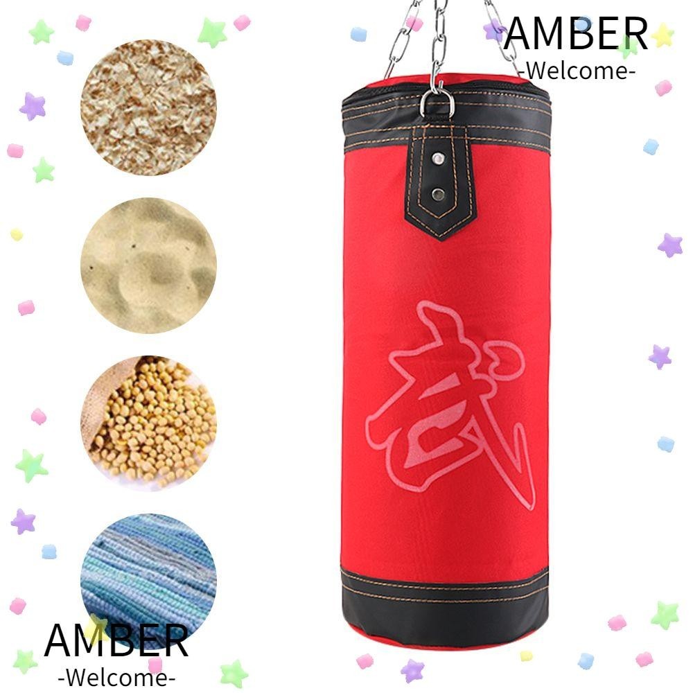 Amber Boxing Punching Bag Heavy Duty Empty Fitness Filled Body Training ...