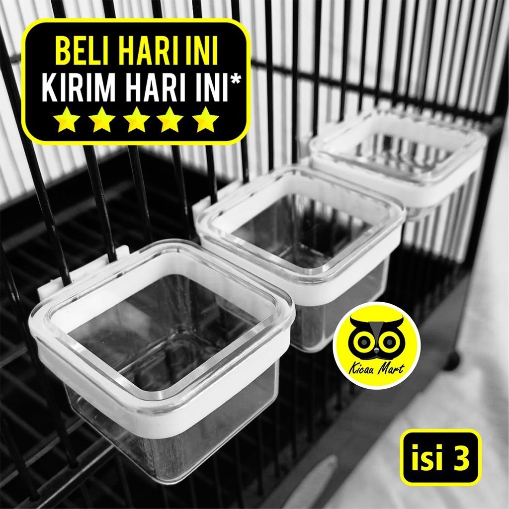 ภาชนะป้อนนก Maxglo Max Glo Box Of 3 ตะกร้าเบลเยียม Maxglo Magpie ที่ใส่ ...