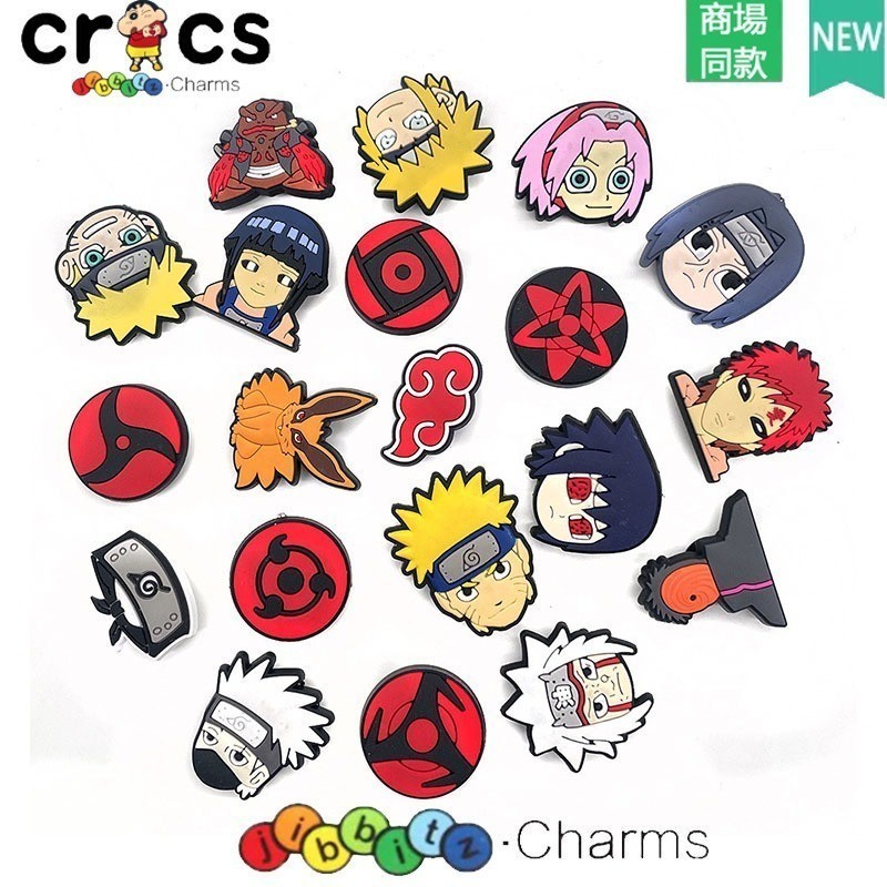Jibbitz Crocs จิ๊บบิท ติดรองเท้า Naruto ของแทั Jibbitz Crocs เกาหลี Pvc ...
