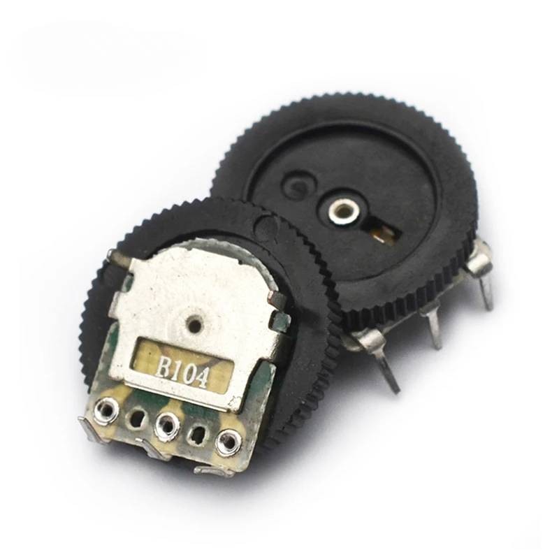 2pcs B104 100K Ohm Dial ล้อ Potentiometer สําหรับเสียง Volume Switch ...
