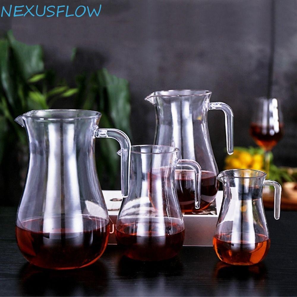 Nexusflow ขวดเหล้าไวน์อะคริลิค, พร้อมเครื่องจ่ายไวน์โปร่งใส Sacle, ถ้วย ...
