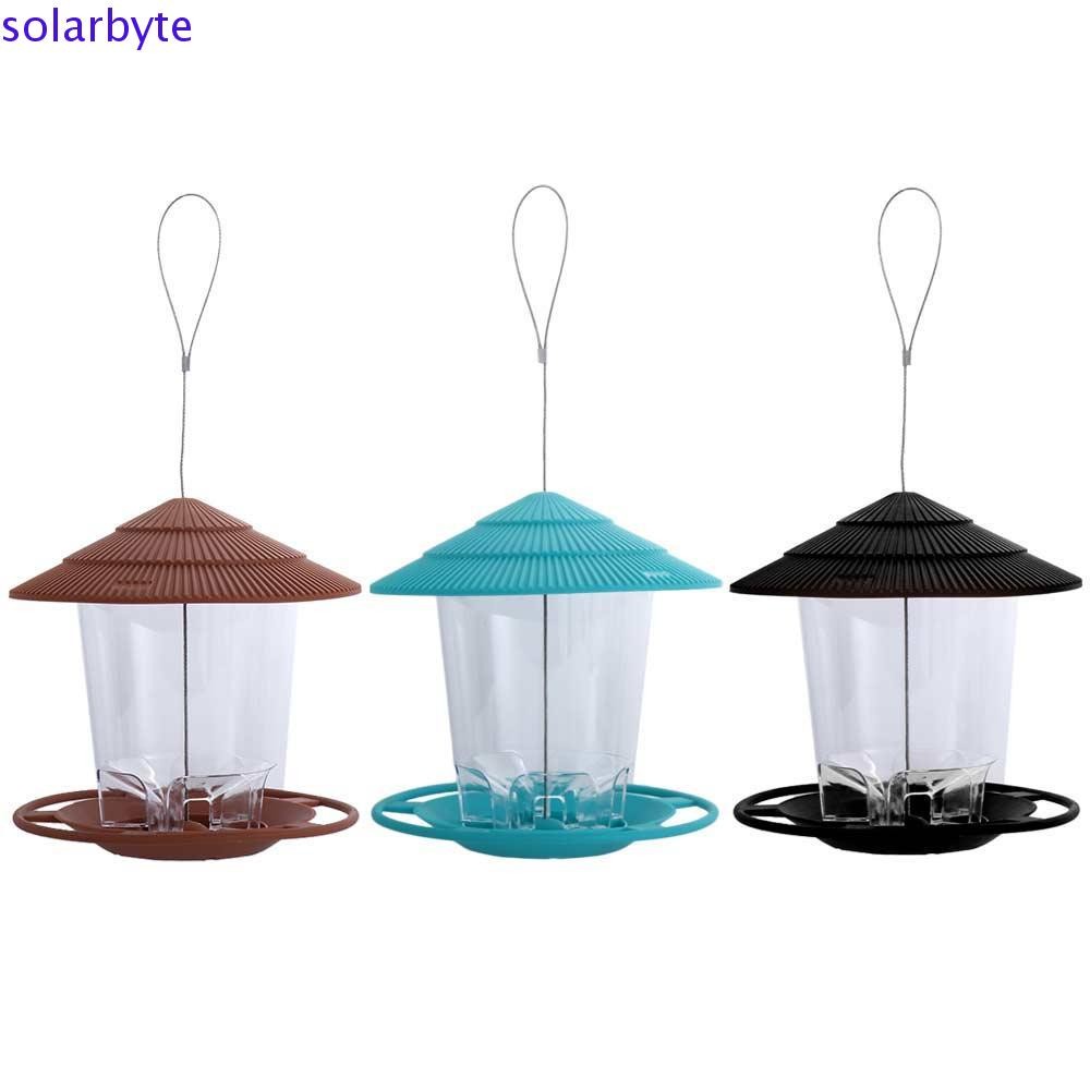 Solarbyte เครื่องให้อาหารนกแขวนด้วยสถานีให้อาหารเชือกแขวนสัตว์บินเครื่องมือให้อาหารสวนกลางแจ้ง ...