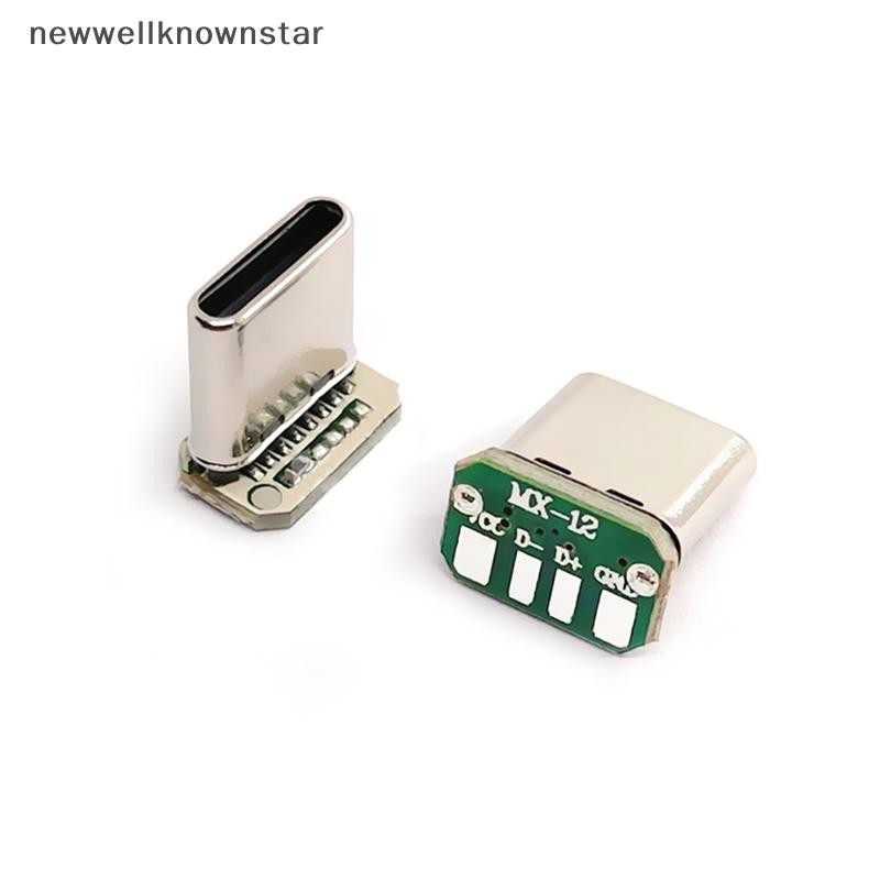 Newwellknownstar 1 PC ประเภท C แนวตั้ง Patch Board 4 ลวดเชื่อม Data Band PCB USB Board ชายหัว ...