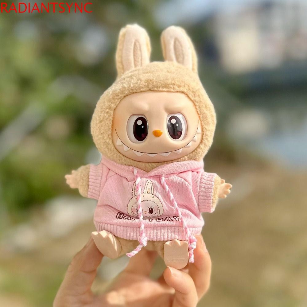 Radiantsync Labubu ชุดตุ๊กตา, ชุดเปลี่ยนนั่ง Party Labubu เสื้อผ้าตุ๊กตา, Trim Hoodie DIY คอลเลก ...