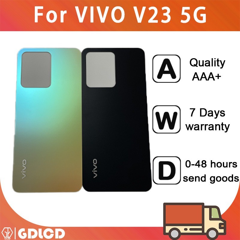 สําหรับ Vivo V23 5G ฝาหลังแบตเตอรี่ประตูด้านหลังกรณี V2130 พร้อมเลนส์ ...