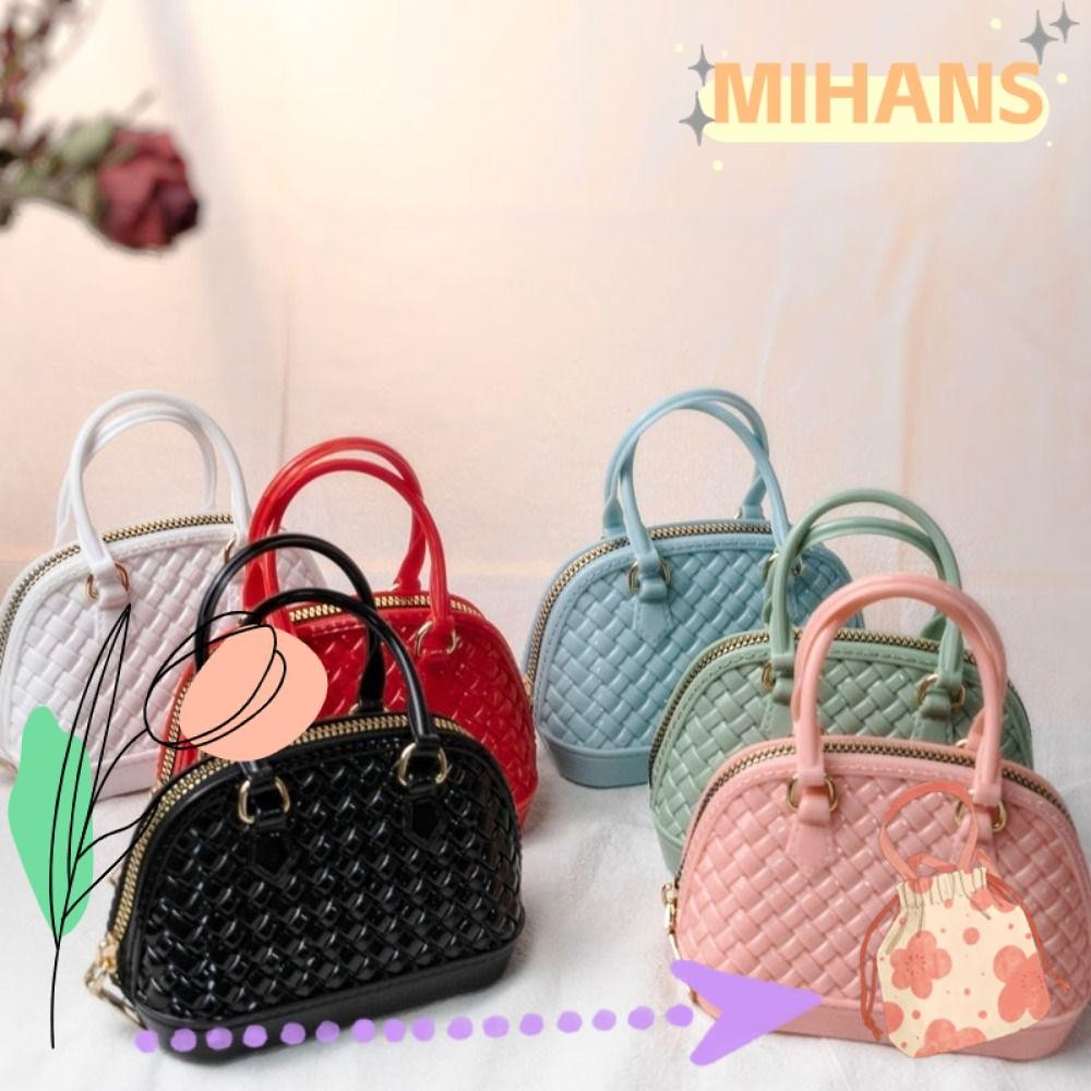 Mih Shell Bag,สานกระเป๋าสะพายข้าง PVC,โซ่อินเทรนด์หนึ่งไหล่มือถือกระเป๋าใต้วงแขนผู้หญิง | Shopee ...