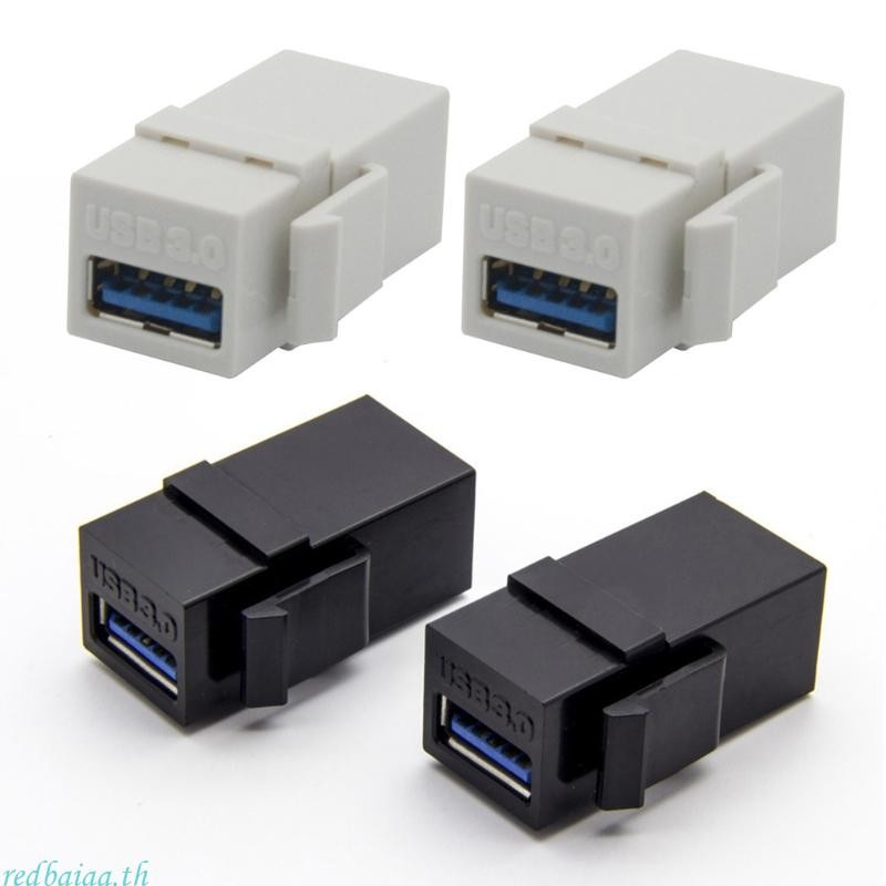 Redbaiaa USB 3 0 Jack Keystone ใส่ Snap-in Socket Connector อะแดปเตอร์ ...