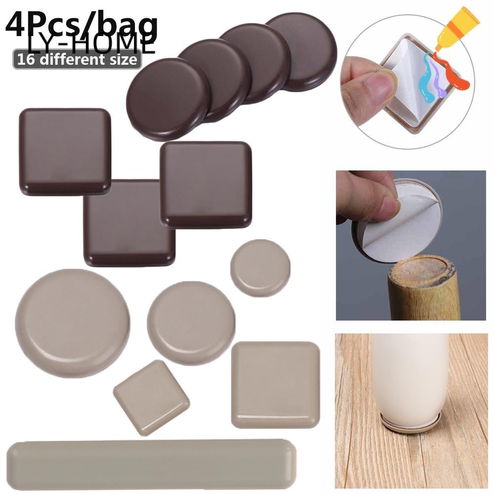 LY 4pcs Furniture Leg Slider Pads Round Home Bumper Self-Adhesive Table ...