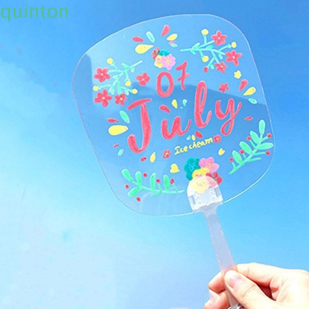 Quinnton แฟนกราฟฟิตี้, พัดลมโปร่งใสทรงกลมแบบใช้มือถือ, งานฝีมือพลาสติก ...