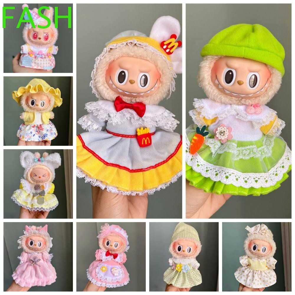 Fash 1 ชุด 17 ซม. Labubu เสื้อผ้า, ชุดเปลี่ยน Labubu Time ตุ๊กตาเสื้อ ...