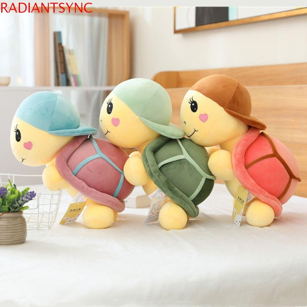 Radiantsync ตุ๊กตาเต่าตาโต, ผ้าฝ้าย PP ตุ๊กตาสัตว์เต่านุ่ม, ความแปลกใหม่ปุยการ์ตูน Ins ตุ๊กตา ...