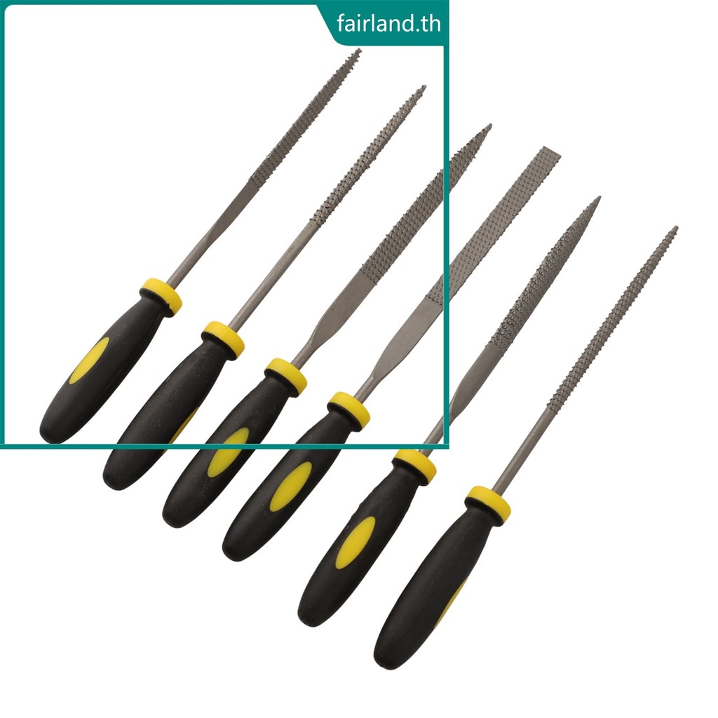 (FAIRLAND-TH) 6 ชิ้น 140 มิลลิเมตร Mini Metal Filing Rasp เข็มแฟ้มไม้ ...