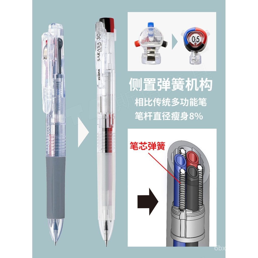 ปากกาเจล ZEBRA Sarasa CLIP J3J5 ญี่ปุ่น ปากกาเจลมัลติฟังก์ชัน สามใน ...