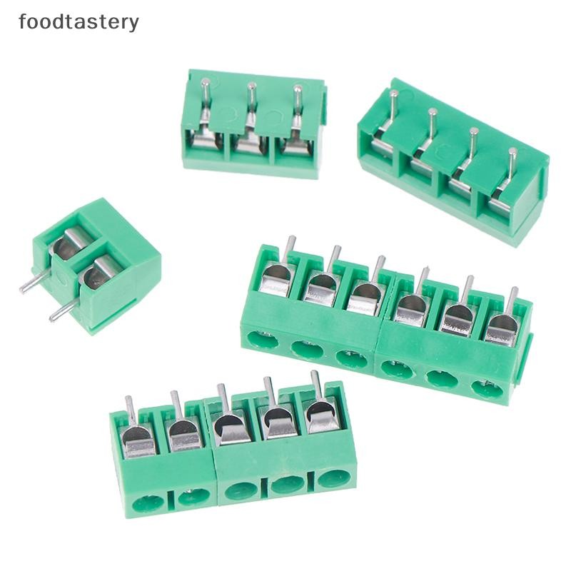 Fty 10 ชิ้น PCB Terminal Block Connector Pitch 5.0 มิลลิเมตร KF301 ตรง Pin 2/3/4/5/6 P สกรู PCB ...