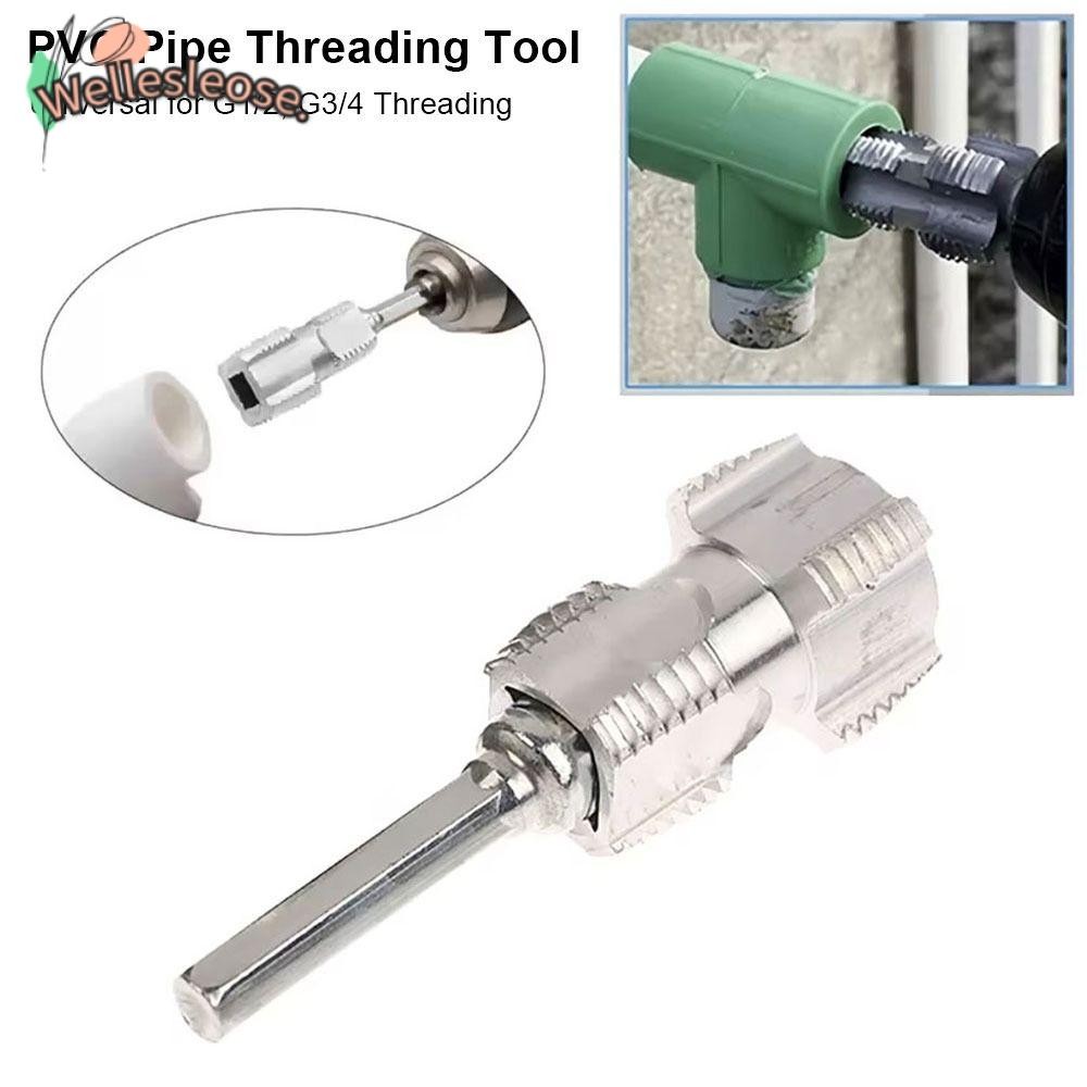 Welle 1 ชิ้นเครื่องมือเกลียว,อลูมิเนียมเกลียวในท่อ PVC Threader, ทนทาน ...