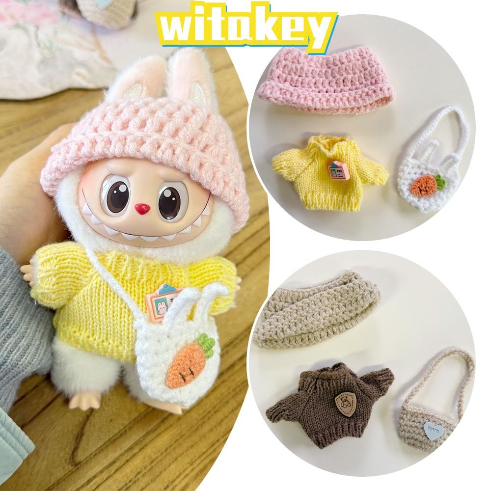 เสื้อผ้าตุ๊กตา WITAKEY Labubu, เสื้อผ้าตุ๊กตาทํามือ V1/V2 POP MART, |อุปกรณ์เสริมชุดนั่งและ ...