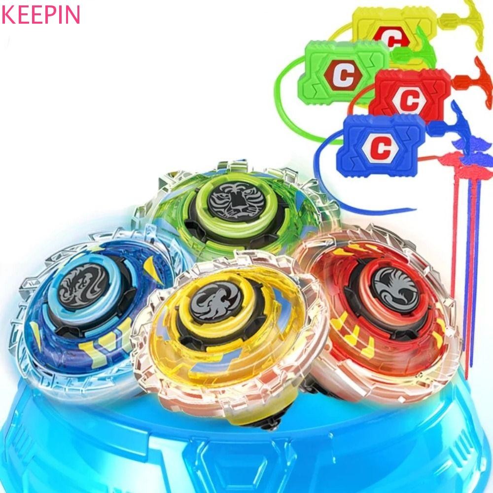 Keepin หมุน Gyro, Launcher โลหะ Spinning Top, Gyro อุปกรณ์เสริมเชือก ...