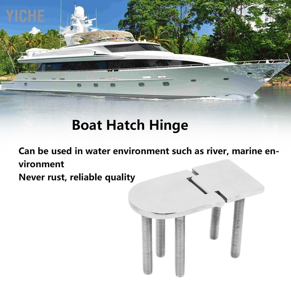 YiChe บานพับประตูเรือพร้อมตัวยึดแบบปกปิดฮาร์ดแวร์ขัดเงาสแตนเลสเกรดมารีน ...