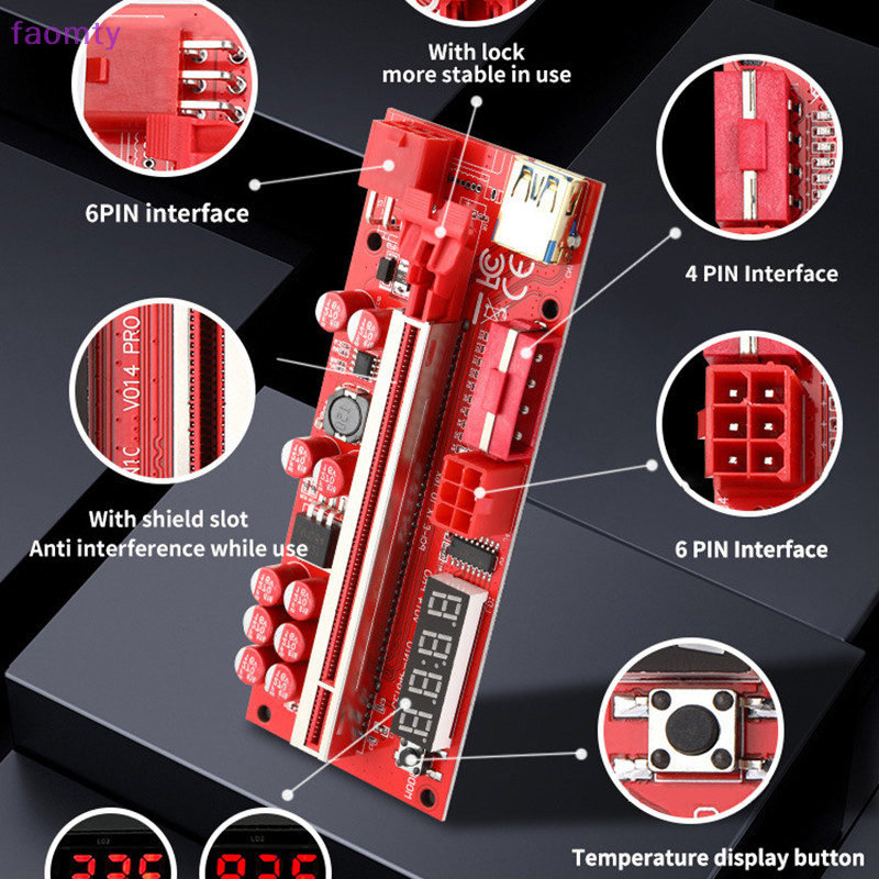 Faomty PCIE กราฟิกการ ์ ดสายต ่ อ V013PRO Expansion Board PCI-E อะแดปเต ... Faomty PCIE กราฟิกการ ์ ดสายต ่ อ V013PRO Expansion Board PCI-E อะแดปเต ...