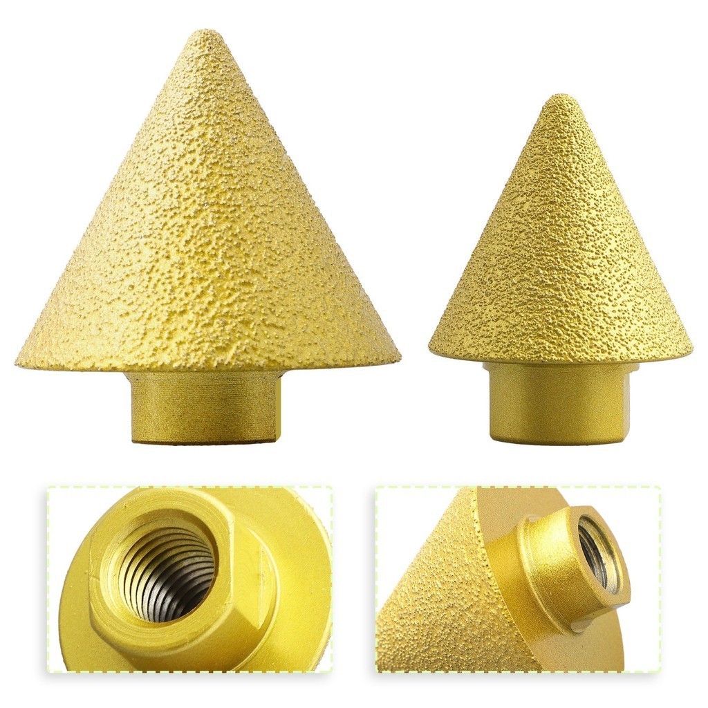 【Alleymoon 】 M14 Thread Diamond Chamfer Countersink Bits Cone Carve ขั ...