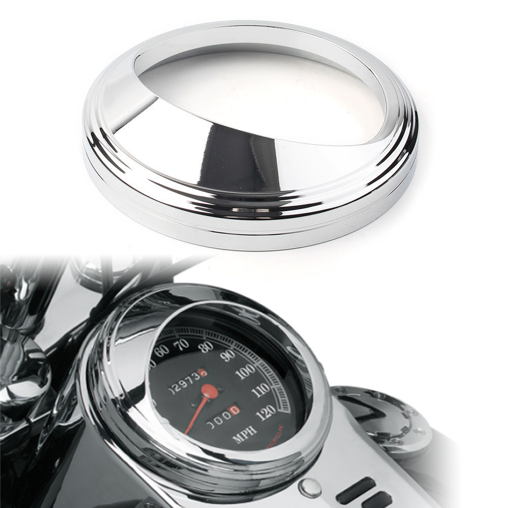 YJ Motorbike Speedometer Trim Bezel Ring Visor Cover For Harley Touring ...