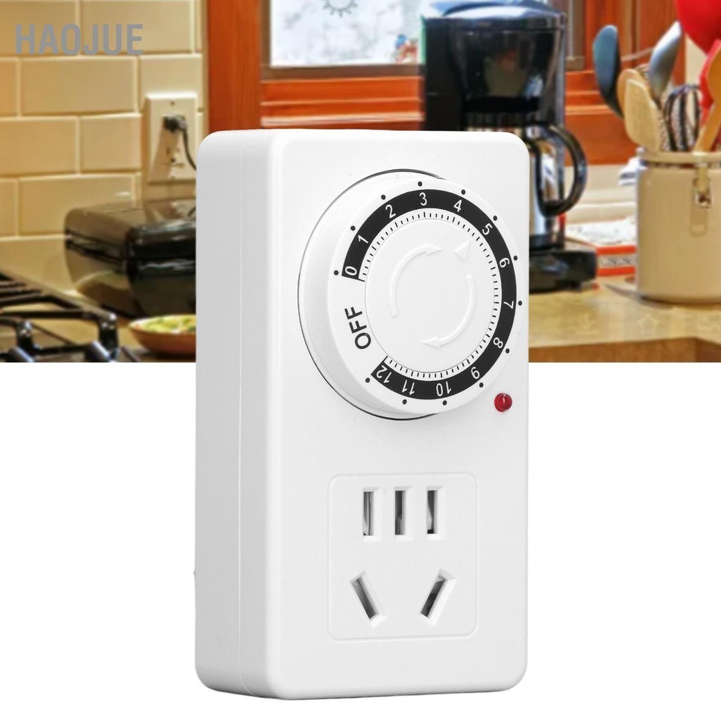 HaoJue Smart Timing Socket 12 Hour Countdown Overcharging Automatic Power Off Timer Outlet AU ...