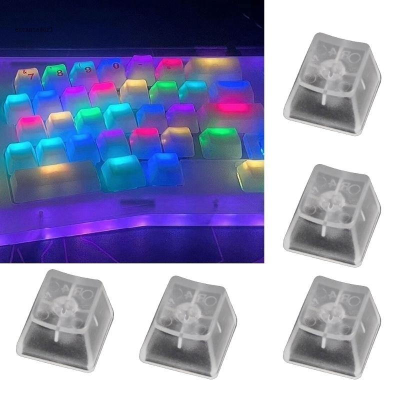 R4 Mechanical Keycaps โปร่งใสใส Backlit Keycap CherryProfile ความสูง ...